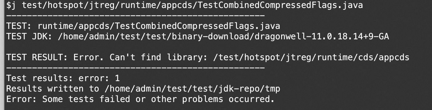 [TESTBUG]["11.0.19.14" 2023-04-18]runtime/appcds ...