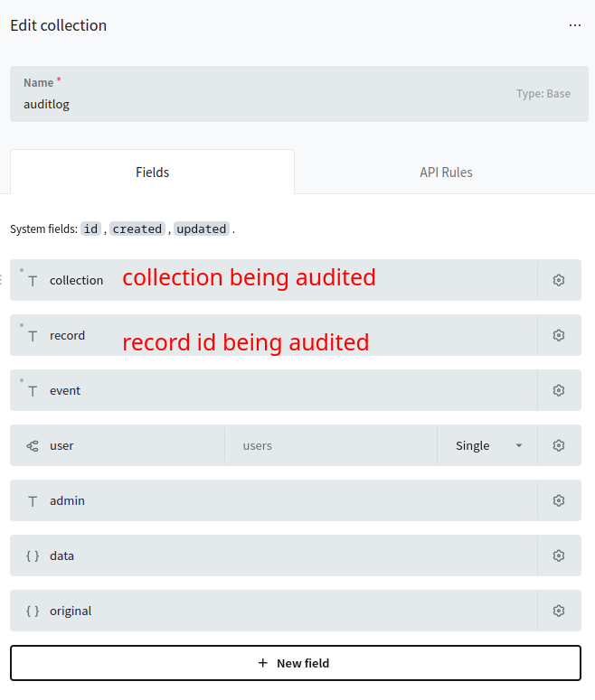 generating audit log automatically in Go · pocketbase pocketbase · Discussion #1281 · GitHub