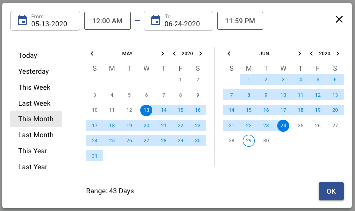 QDate multiple selection · Issue #5052 · quasarframework/quasar · GitHub
