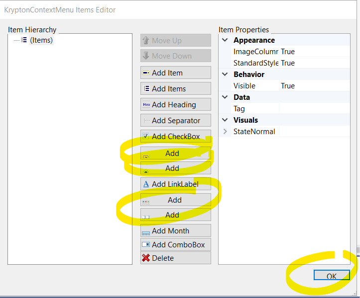 [Bug]: KryptonContextMenu Designer has layout issues · Issue #64 · Krypton-Suite/Standard ...