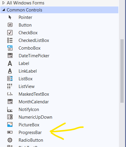 [Feature Request]: ProgressBars are part of the Standard winforms ...
