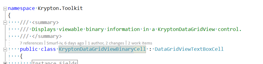 [Bug]: KryptonDataGridViewBinary#### Classes should **not** be in the standard toolkit · Issue ...