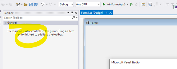 [Bug]: Krypton Canary Component not showing in Toolbox when I use .NET 5 framework in Visual ...