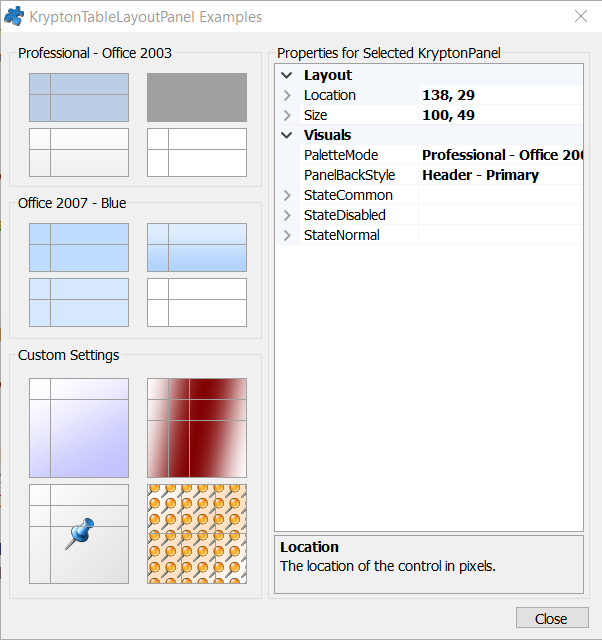[Feature Request]: `TableLayoutPanel` should be "Kryptonised" · Issue #245 · Krypton-Suite ...