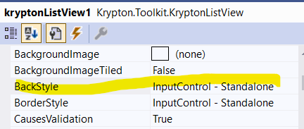 [Bug]: `KryptonListView` does not utilise the `InputControlBackColor` · Issue #5 · Krypton-Suite ...