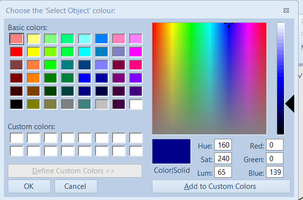[Bug]: Clicking on "Standard Colors" pops up the Select Colour box ...