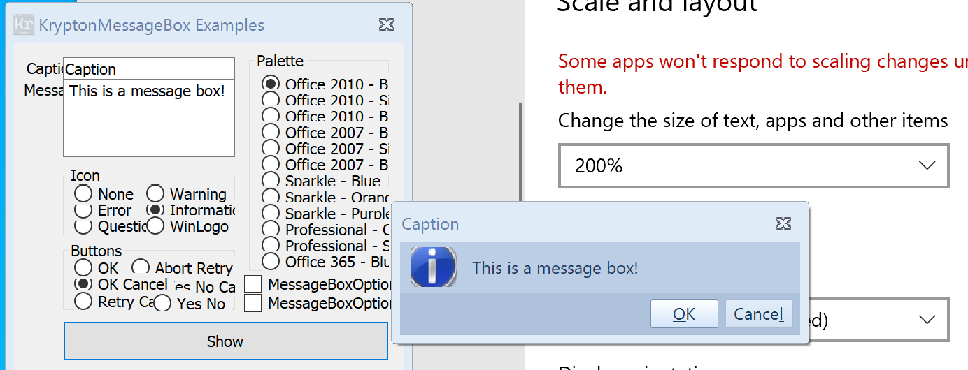 [Bug]: MessageBox Icons do not display well when dpoi scaling is used · Issue #563 · Krypton ...