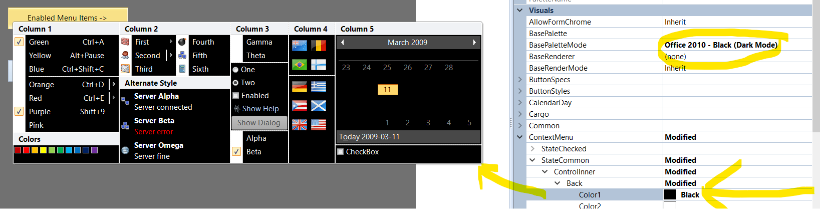 [Bug]: KryptonContextMenu: Item text unreadable with certain themes · Issue #609 · Krypton-Suite ...