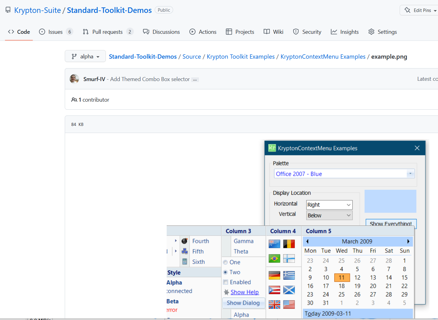 Kryptoncontextmenu Click Event · Issue 102 · Componentfactory Krypton · Github
