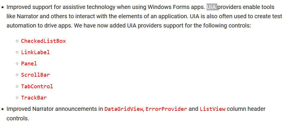 [Feature Request]: Does Krypton provide the correct UIA providers for the controls it "Hides ...