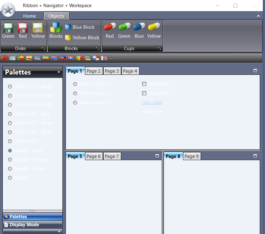 [Bug]: Ribbon Navigator workspace demo app needs to **stop** overriding the `BackStyle`'s ...