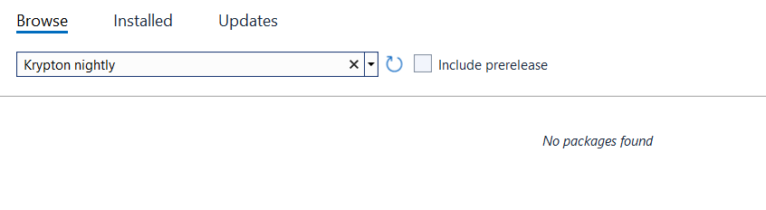 [Doc update]: `*.Nightly` builds are no longer visible in Visual Studio · Issue #904 · Krypton ...