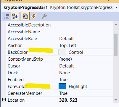 [Bug]: `KryptonProgressBar` does not change colours when the theme is changed · Issue #1075 ...