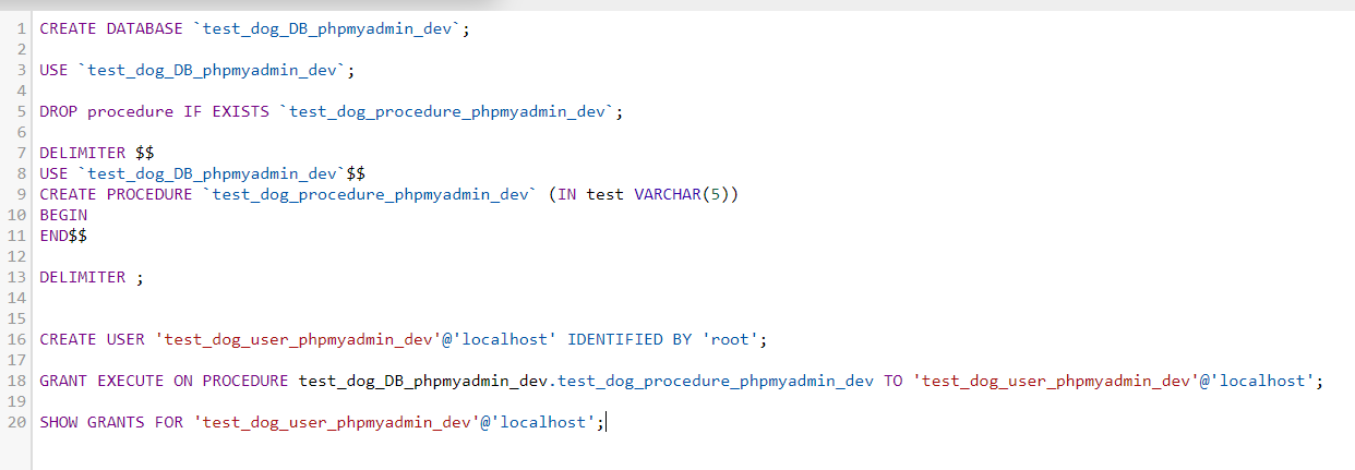HTML characters escaped on user routine privileges page. · Issue #16228 · phpmyadmin/phpmyadmin ...