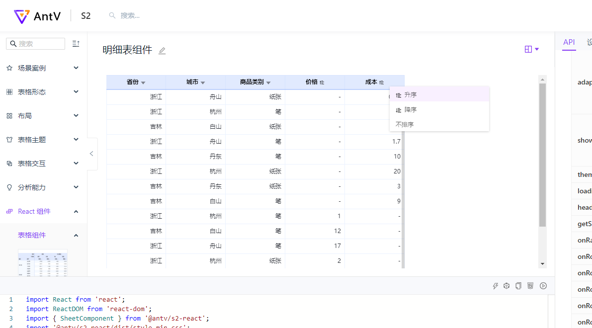 🐛明细表，排序问题不正确，且不应该为分组排序 · Issue #1156 · antvis/S2 · GitHub