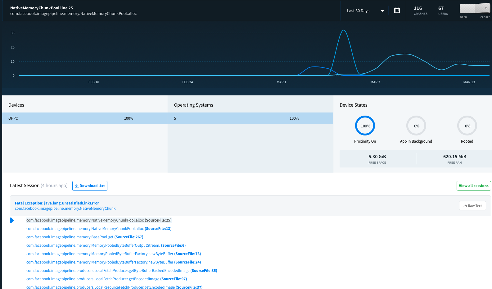 java.lang.NoClassDefFoundError: com/facebook/imagepipeline/memory/NativeMemoryChunk · Issue ...