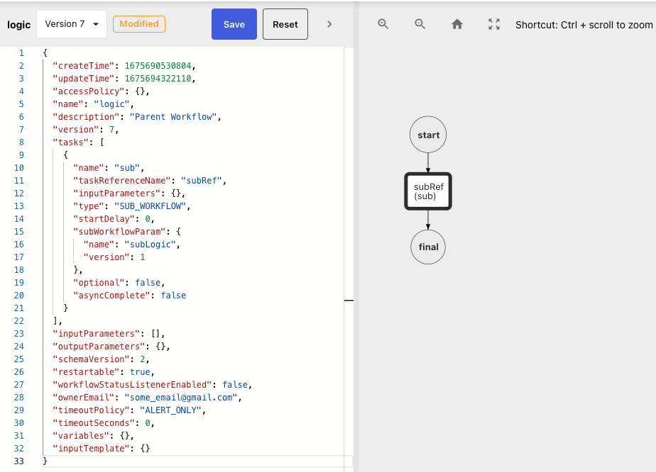 Issue with sub_workflow and workflow handling status · Issue #3481 · Netflix/conductor · GitHub