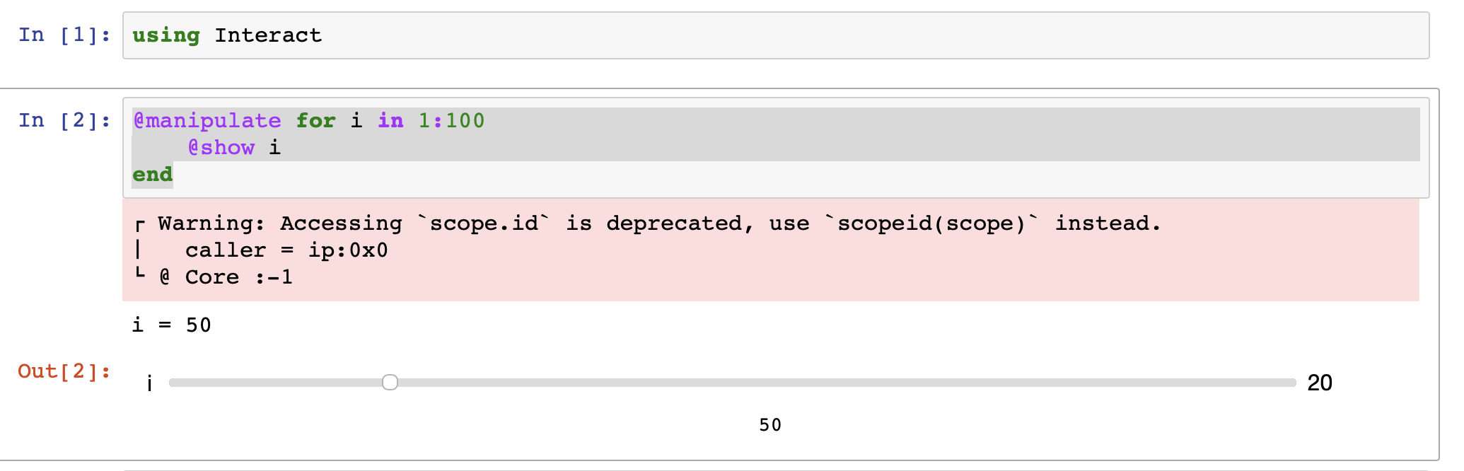 Sliders don't update in jupyter · Issue #340 · JuliaGizmos/WebIO.jl · GitHub
