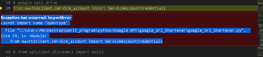 The Debug show an error: I can highlight it, but I can't copy it ...