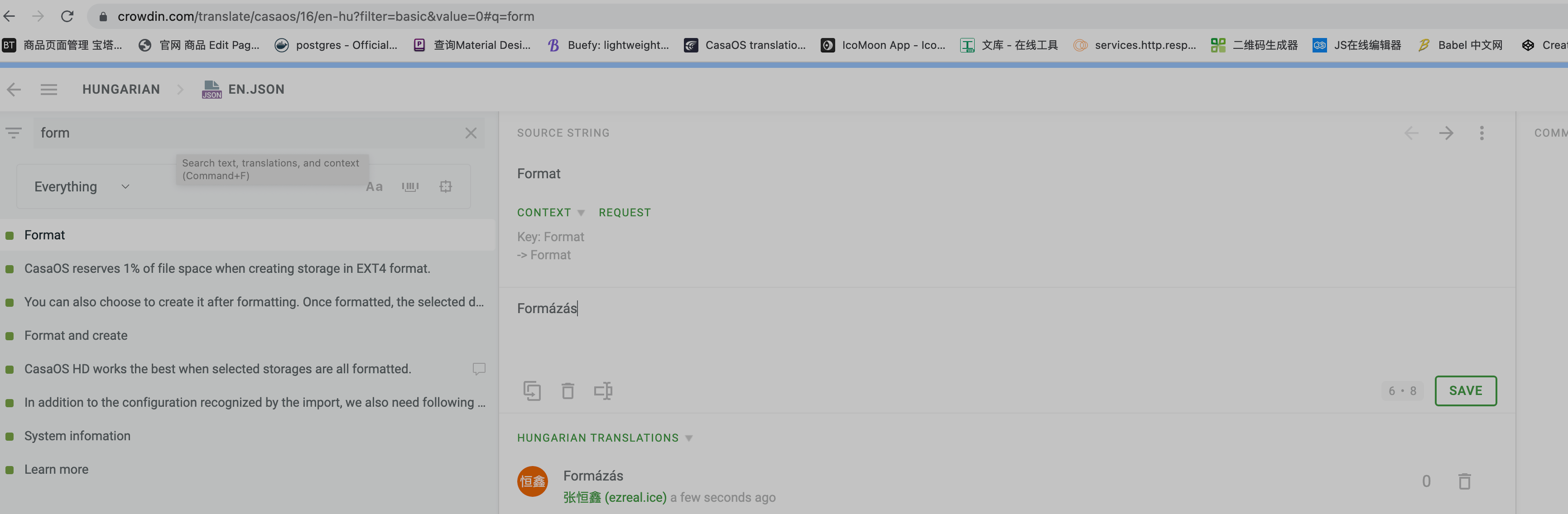 [Feedback]Translation (Hungarian) serious error · Issue #1164 · IceWhaleTech/CasaOS · GitHub