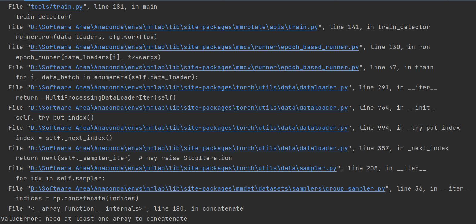 训练自制单类别数据集保错 FileNotFoundError: DOTADataset: [Errno 2] No such file or directory: 'Aircraft ...