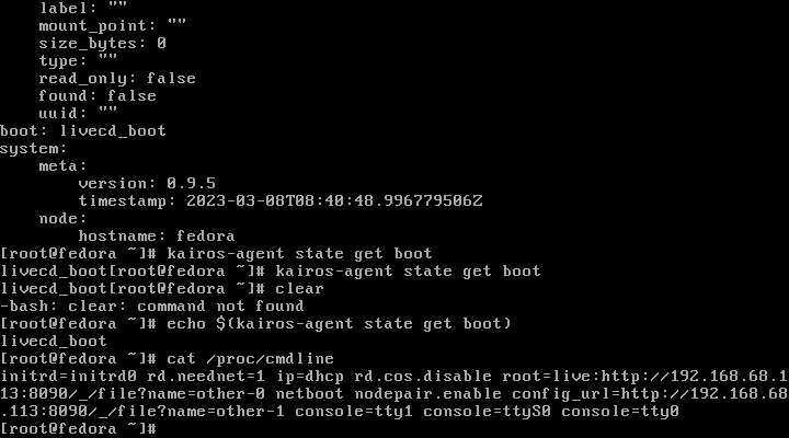 `kairos-agent state get boot` is "unknown" when netbooting · Issue #1018 · kairos-io/kairos · GitHub