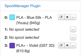Easier way of selecting filament · Issue #253 · OllisGit/OctoPrint-SpoolManager · GitHub