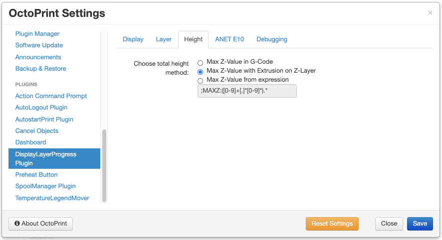 Total Height always 10.0 mm · Issue #159 · OllisGit/OctoPrint-DisplayLayerProgress · GitHub