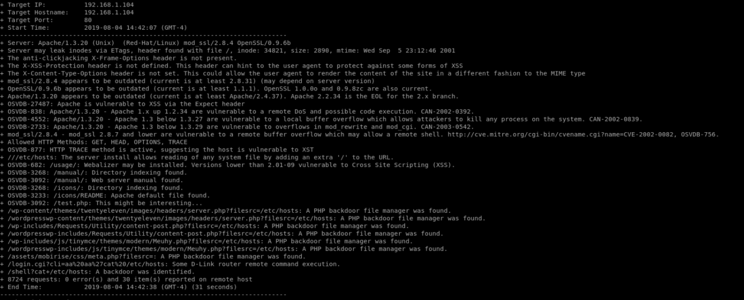 GitHub - ZyadMostafa/Kioptix-Level-1
