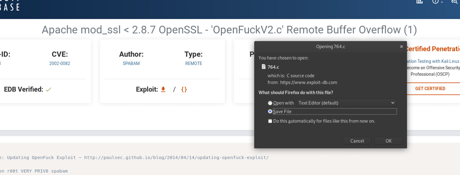 GitHub - ZyadMostafa/Kioptix-Level-1