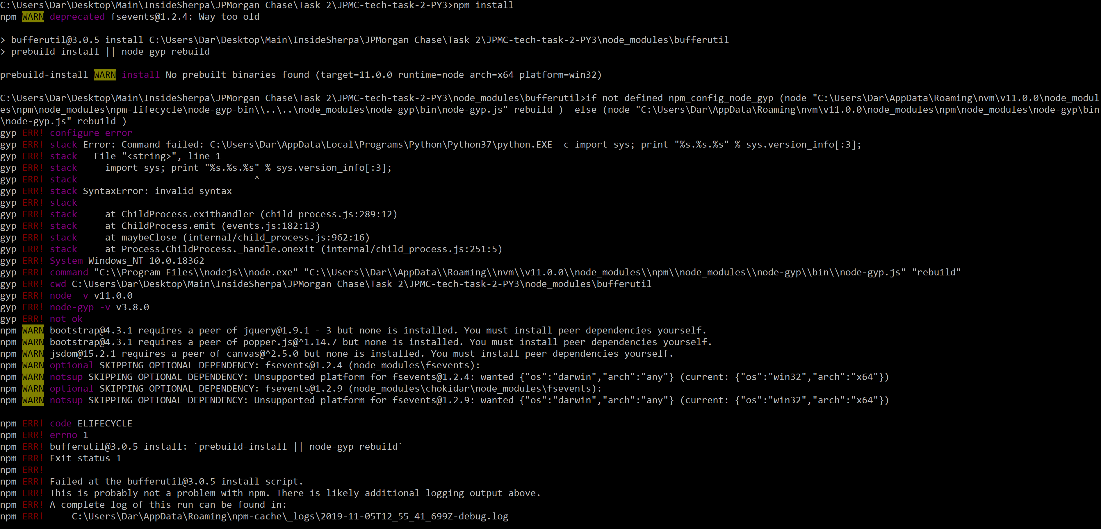 Failed To Complile · Issue #3 · insidesherpa/JPMC-tech-task-2-PY3 · GitHub