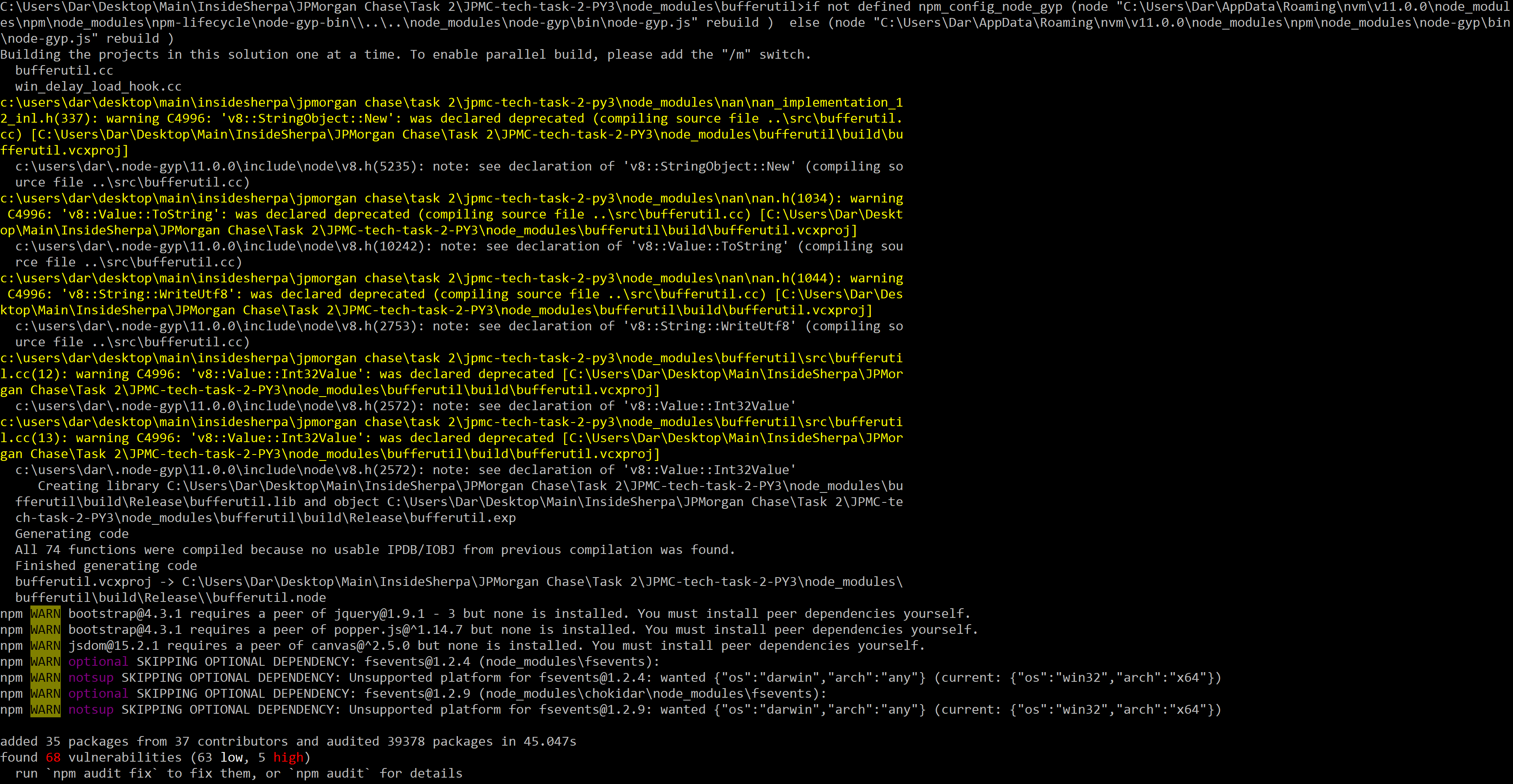 Failed To Complile · Issue 3 · Insidesherpajpmc Tech Task 2 Py3 · Github