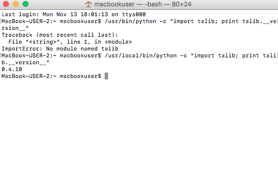 Ta-lib installation issue · Issue #48 · TA-Lib/ta-lib-python · GitHub