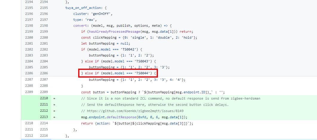 Tuya TS004F delay on buttons 2, 3 and 4 · Issue #11677 · Koenkk/zigbee2mqtt · GitHub