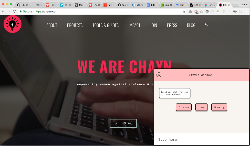 GitHub - donia98/Little-Window: A chatbot built for the charity Chayn ...