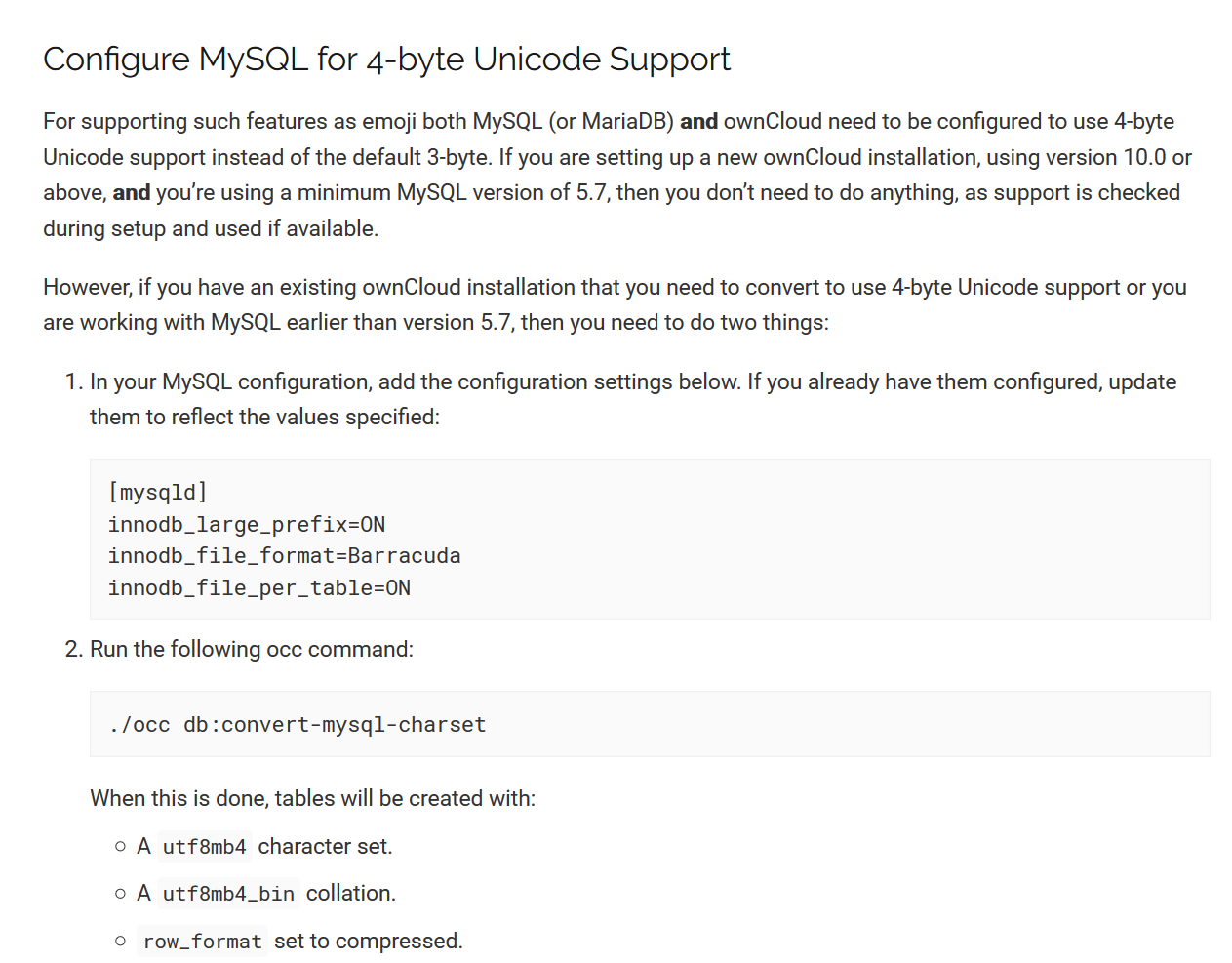 DB conversion errors · Issue #879 · owncloud/docs · GitHub