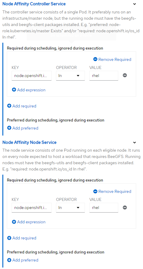 The UI associated with the OLM nodeAffinity, podAffinity, and podAntiAffinity is broken · Issue ...