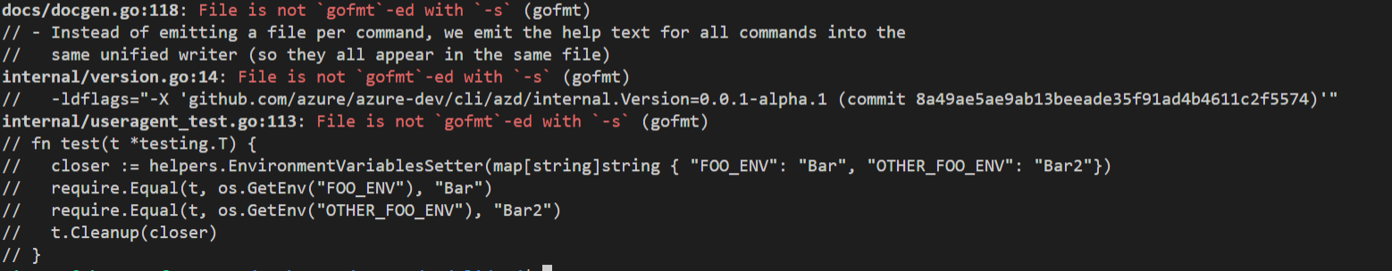 azd project is not golangci-lint 1.48 ready · Issue #434 · Azure/azure-dev · GitHub