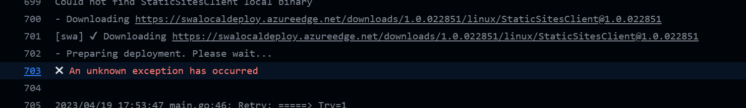 [Issue] Static Web App claims to deploy, but doesn't actually · Issue #1847 · Azure/azure-dev ...