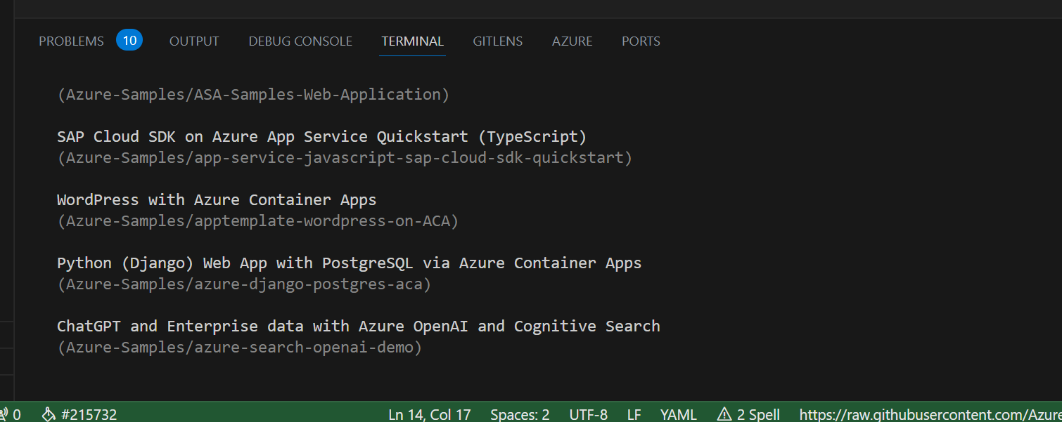 Ux On Shorty Terminal Focus Goes Out Of View On `azd Init` On Version 130 · Issue 2720
