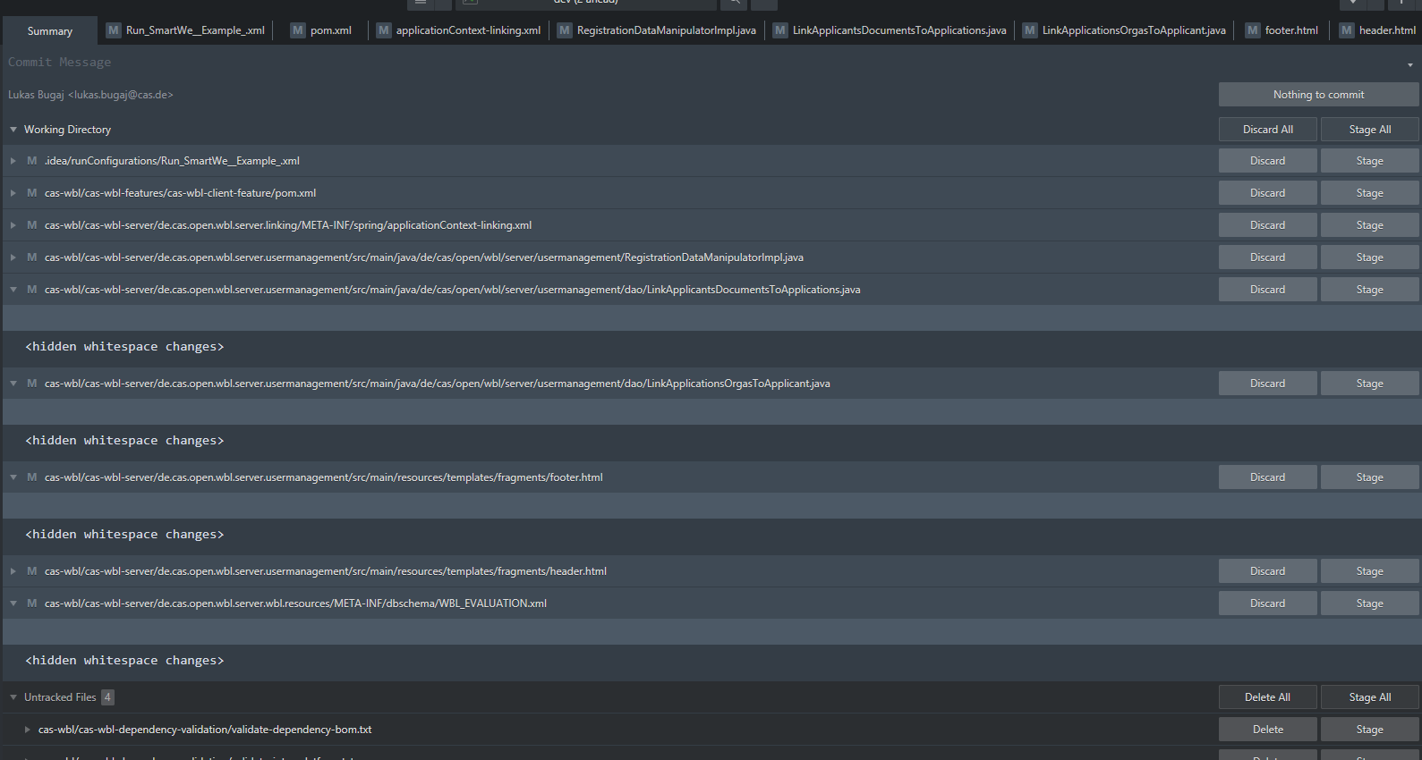 Discarding has no effect when tryingto discard " " · Issue #814 · sublimehq/sublime_merge · GitHub