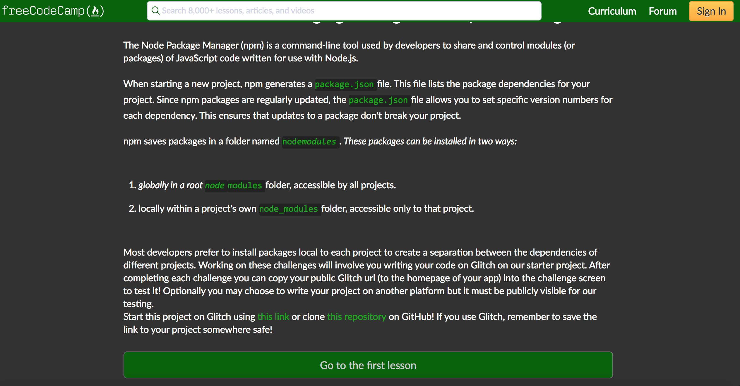 Fix/nightmode links by renojvarghese · Pull Request #255 · freeCodeCamp/learn · GitHub