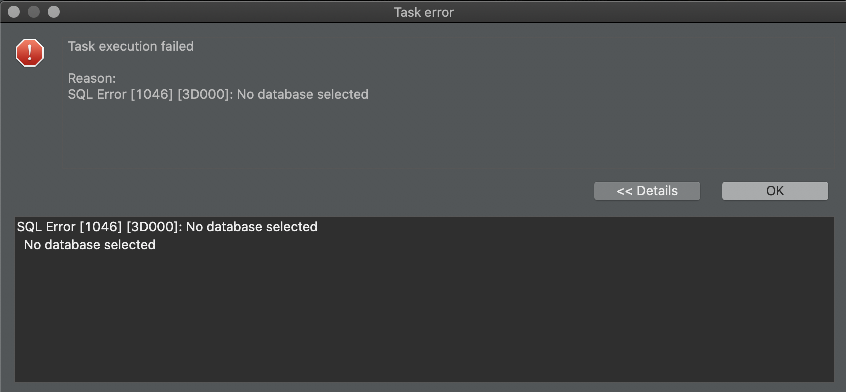 no database selected when running tasks. · Issue #9970 · dbeaver ...