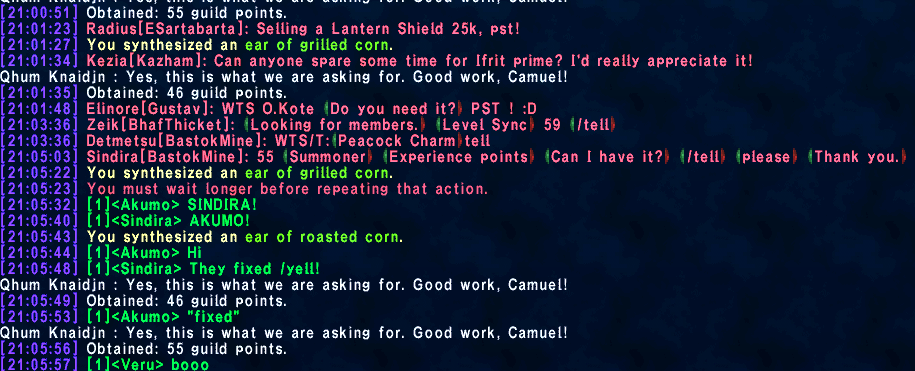 Incorrect guild point value for Grilled Corn · Issue #1766 · EdenServer/community · GitHub