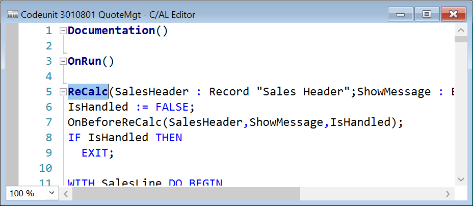 ReCalc Method in Codeunit: 3010801 "QuoteMgt" · Issue #4799 · microsoft/ALAppExtensions · GitHub