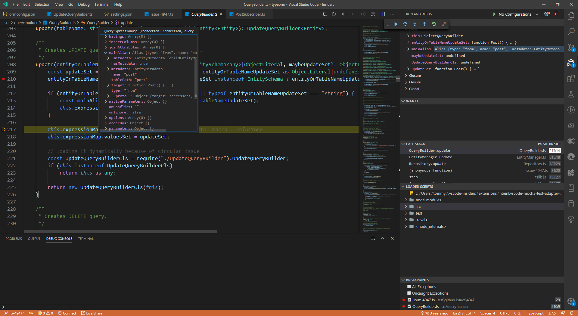 Beforeupdate Subscriber Entity Argument Is Undefined · Issue 4947 · Typeormtypeorm · Github 2260