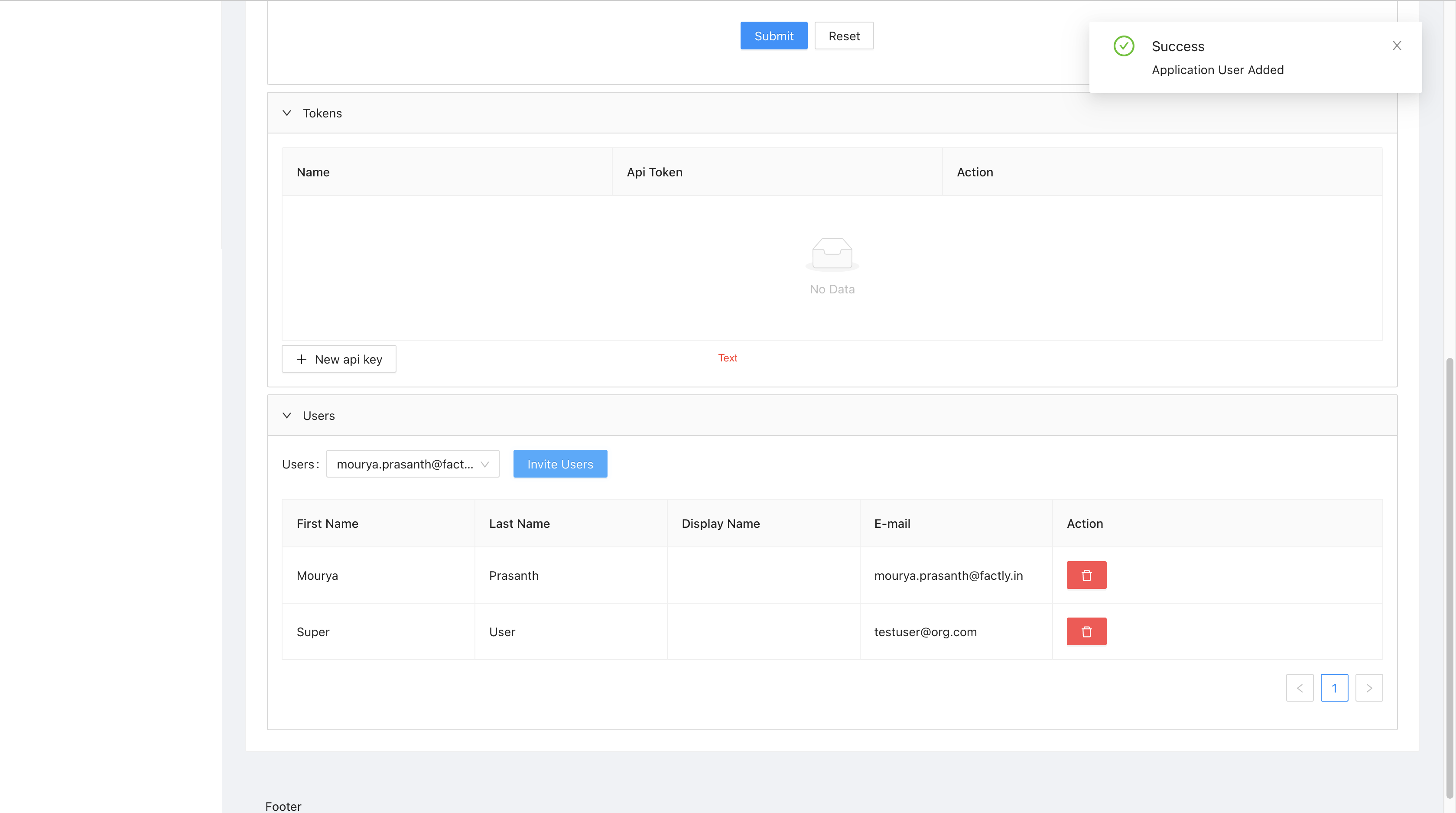 Issue In Users Section Application Edit Page · Issue 66 · Factly Kavach · Github