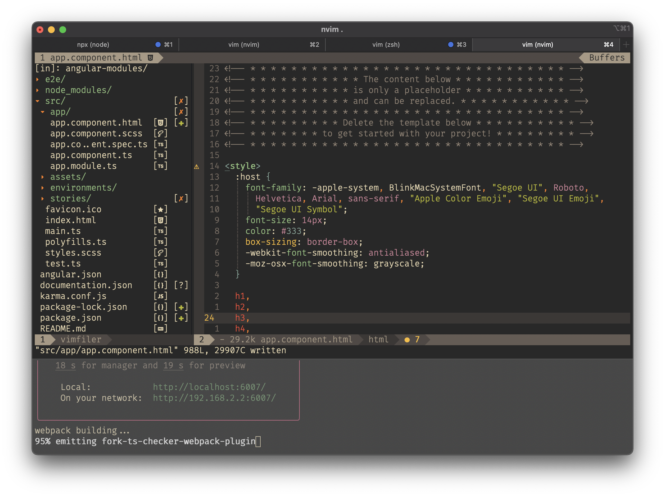 Saving A File On Vim Throws With 95 Emitting Fork ts checker webpack 