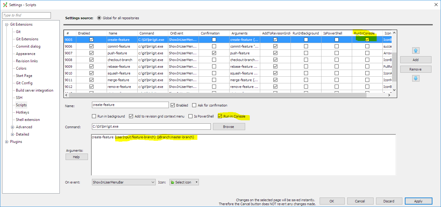 Scripts arguments handling of multiple UserInput/selections refactoring · Issue #4395 ...
