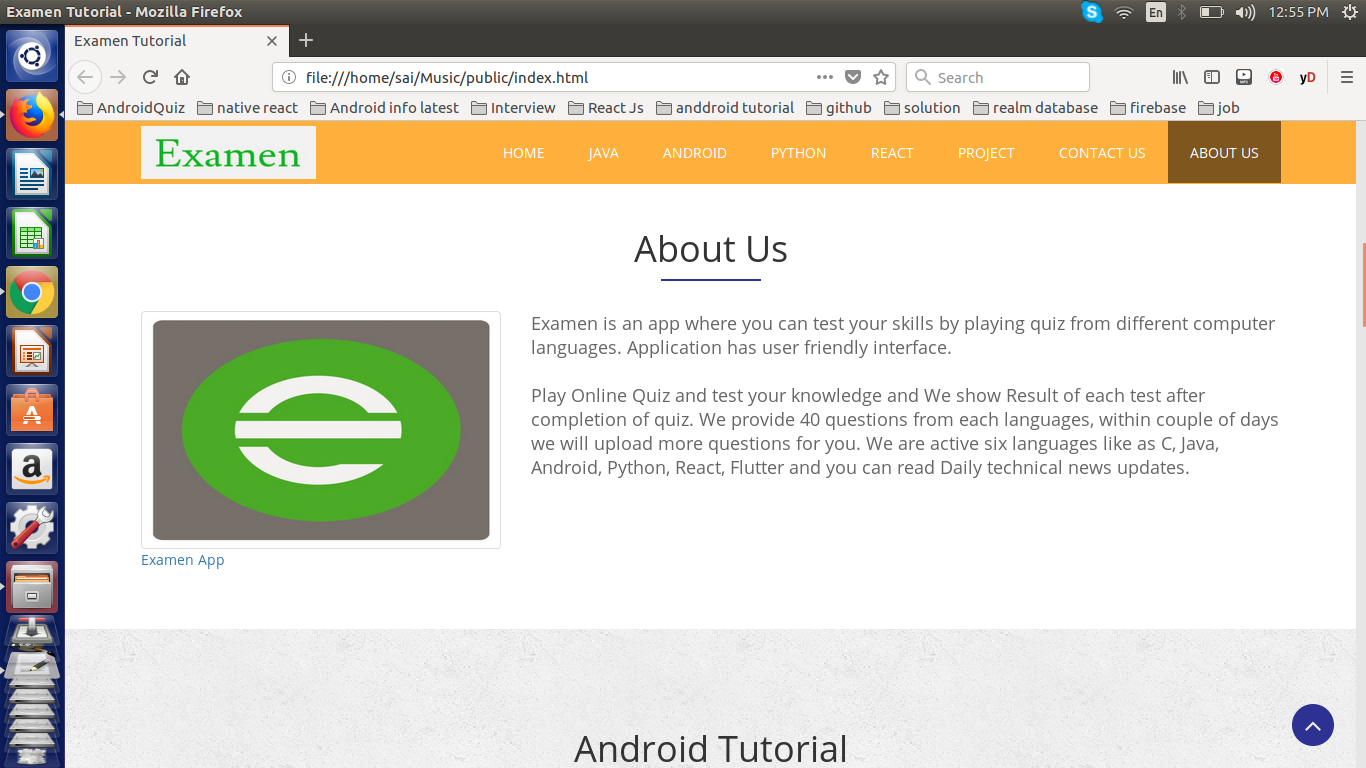 GitHub - Sainathhiwale/examen_website: Examen is simple site to help student learn new things ...